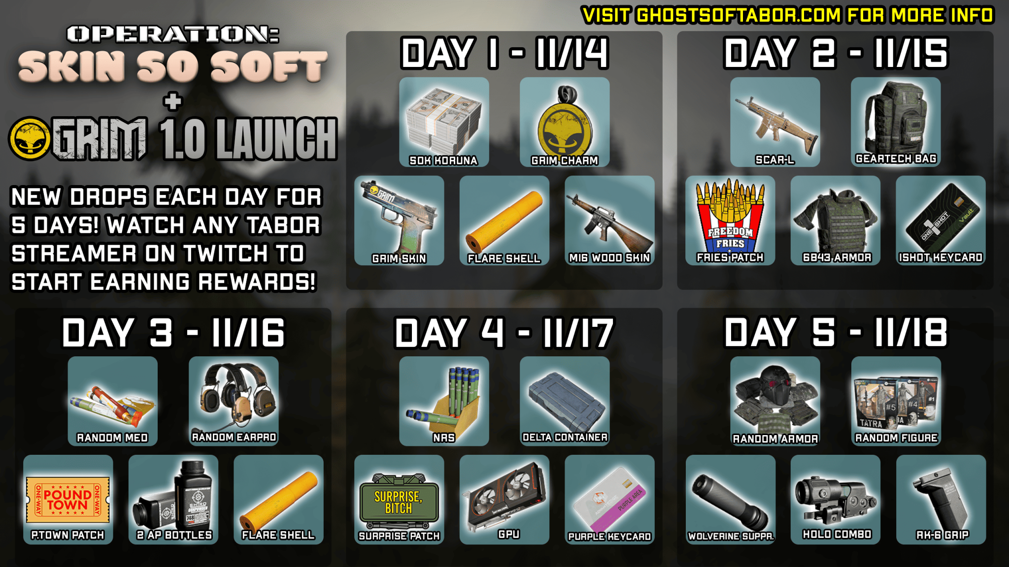 Twitch Drops Event (skinsosoft) - Ghosts Of Tabor